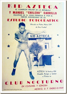 JUAN EL CHARRITO ESPINOSA: Kid Azteca uno de sus grandes amigos.